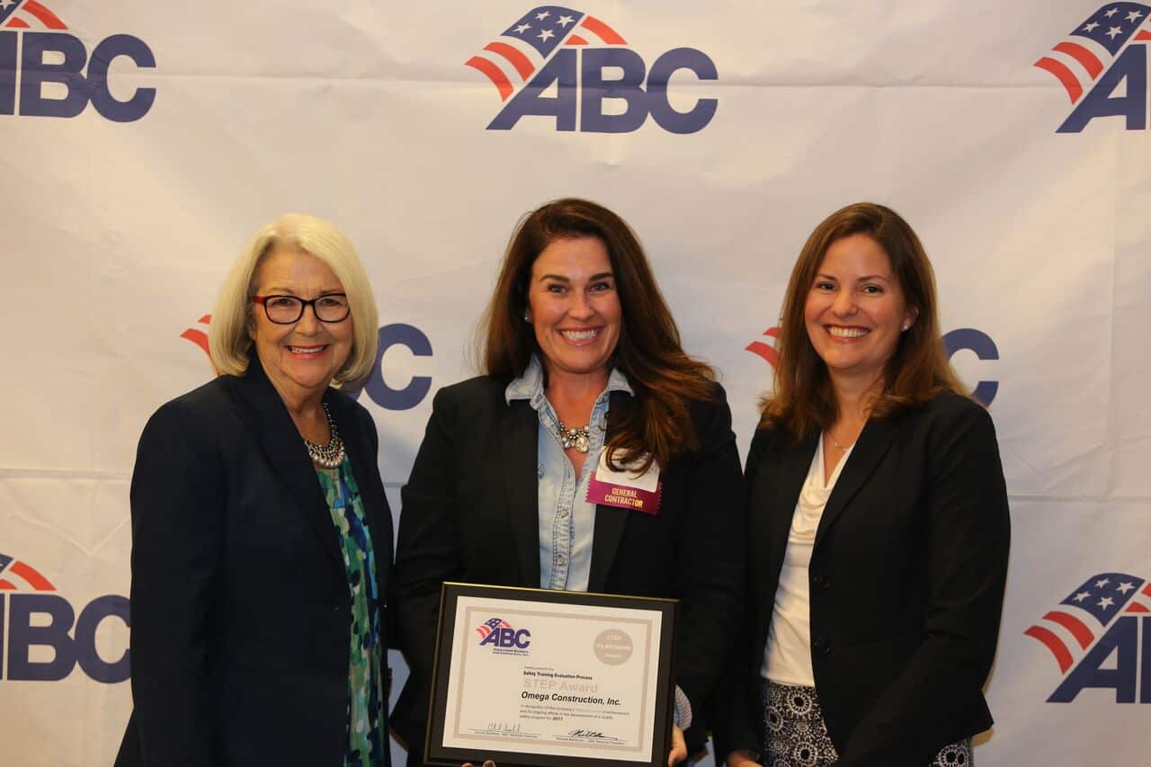 ABC Safety Award Omega Construction - GroundBreak Carolinas