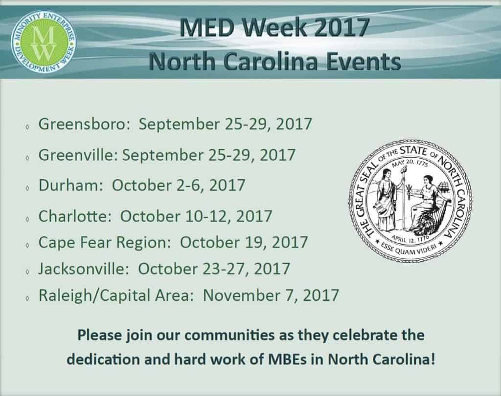 North Carolina Cities to Host Events for Minority Enterprise ...