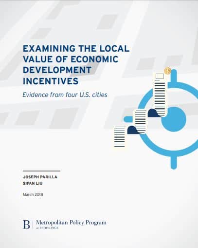 New Brookings Report Examines Multi-billion Dollar Economic Development ...